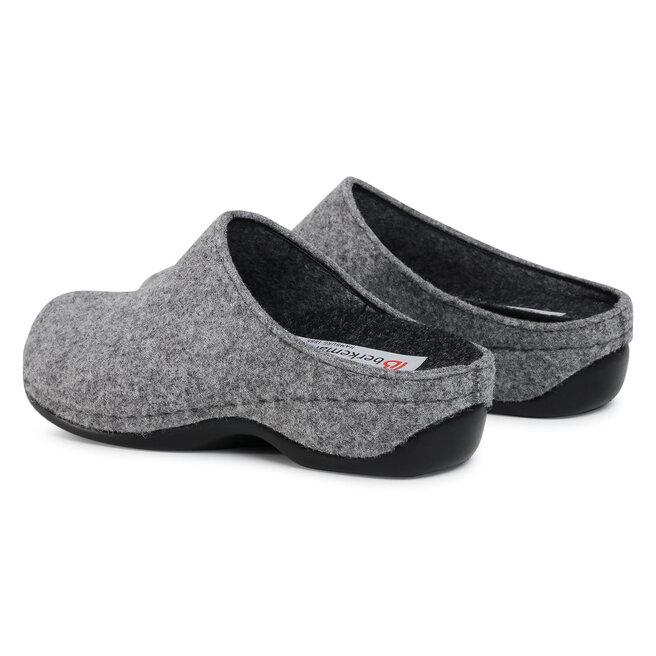 Kapcie Berkemann Florina 01025 Szary | eobuwie.com.pl