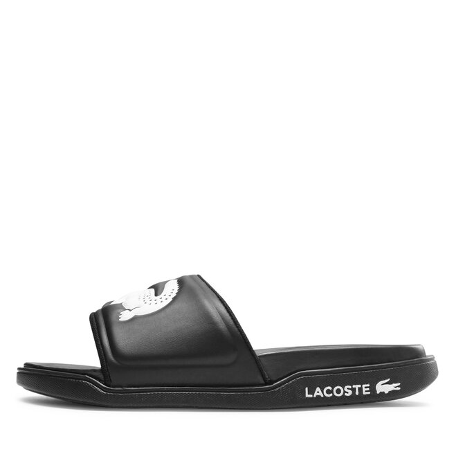 Șlapi Lacoste Croco Dualiste 0922 2 Cfa 743CFA0040312 Blk/Wht | epantofi.ro