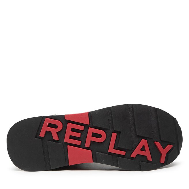 Sneakersy Replay Arthur Effect GMS68 .000.C0052S Zielony | eobuwie.com.pl