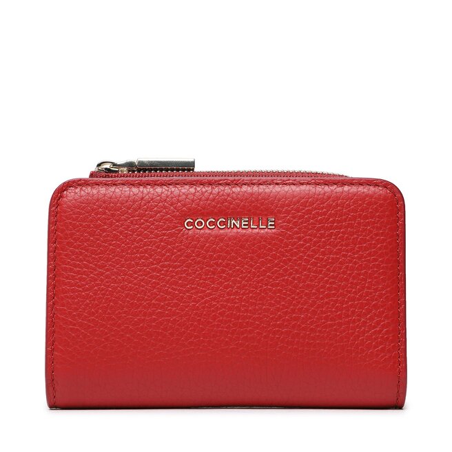 Duży Portfel Damski Coccinelle MW5 Metallic Soft E2 MW5 11 C1 01 Ruby ...