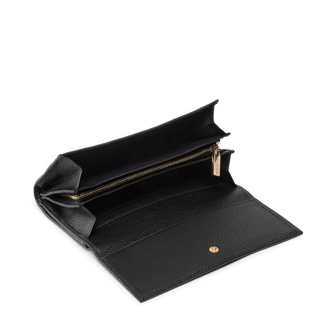 Duży Portfel Damski Coccinelle MW5 Metallic Soft E2 MW5 11 85 01 Czarny ...