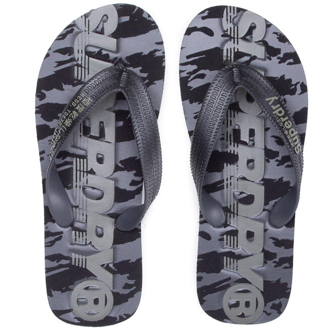 Japonki Superdry Scuba Camo Flip Flop MF310003A Czarny | eobuwie.com.pl
