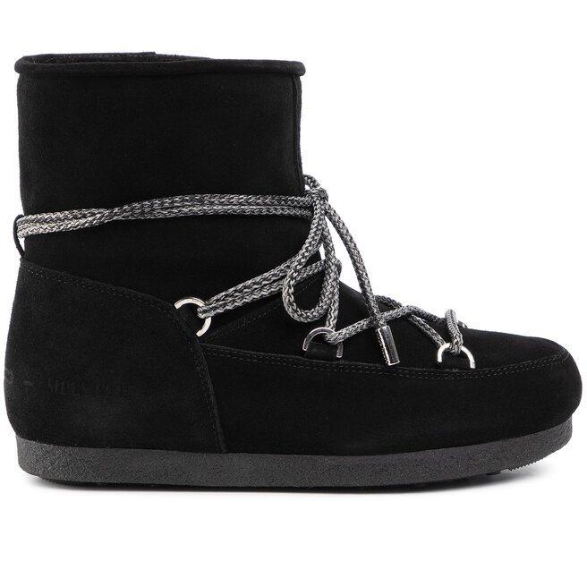 Cizme de zăpadă Moon Boot Mb Far Side Low Suede 242015001 Black ...