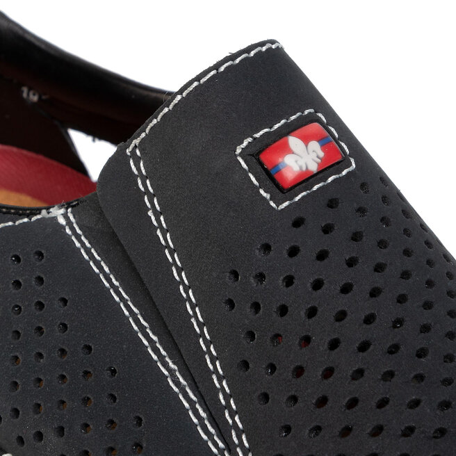 Półbuty Rieker 06386-14 Blau | eobuwie.com.pl