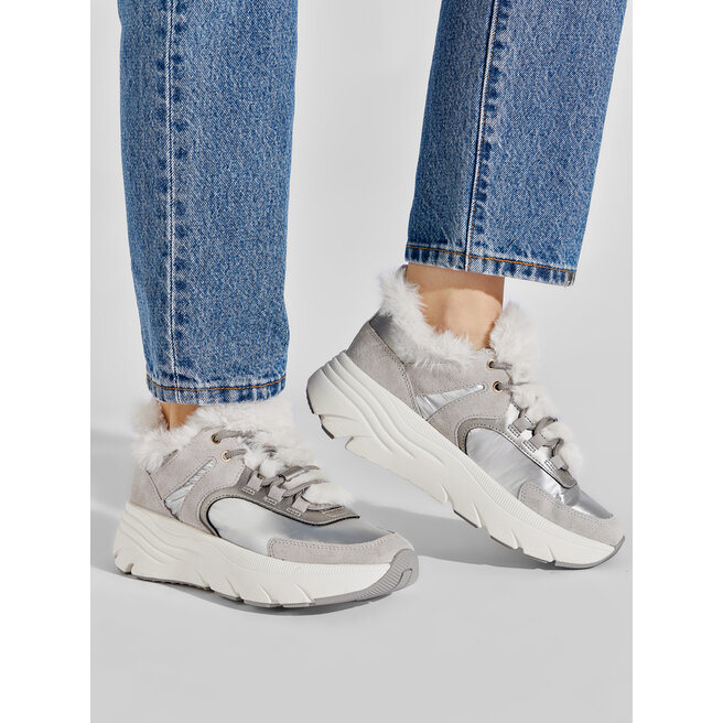 Сникърси Geox D Diamanta B D26UFB 0FUNF C1007 Сребрист | obuvki.bg