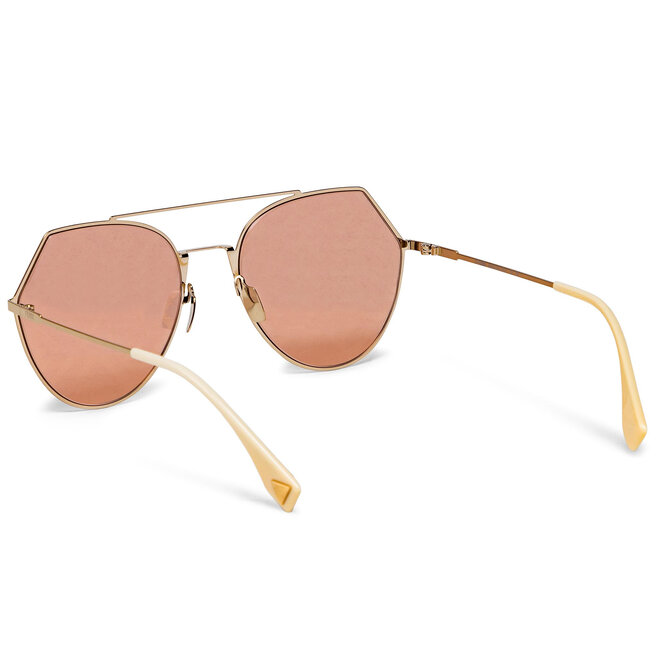 Okulary przeciwsłoneczne Fendi FF 0194/S Gold Beige 84E | eobuwie.com.pl