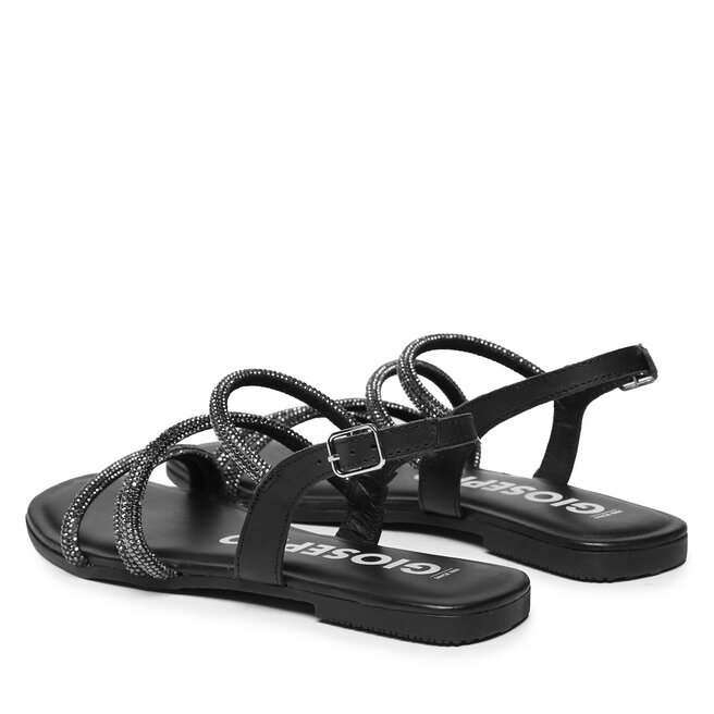 Sandały Gioseppo Jeceaba 69167-P Czarny | eobuwie.com.pl