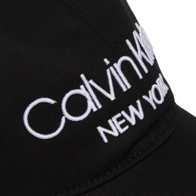 Czapka z daszkiem Calvin Klein Ck Ny Bb Cap K50K505440 Czarny | eobuwie.com.pl