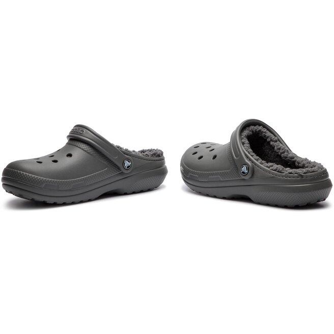 Чехли Crocs Classic Lined Clog 203591 Slate Grey/Smoke • Www.obuvki.bg