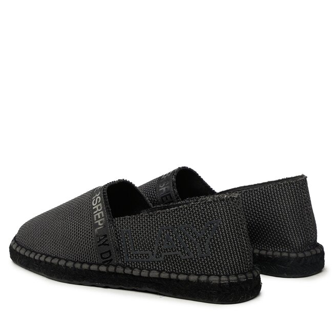 Espadrilles Replay Cabo New Mesh GMF16 .000.C0052T Black 0003 | eschuhe.de
