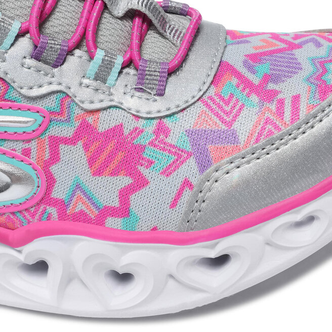 Sneakers Skechers Heart Lights 20180L/SMLT Silver/Multi | escarpe.it