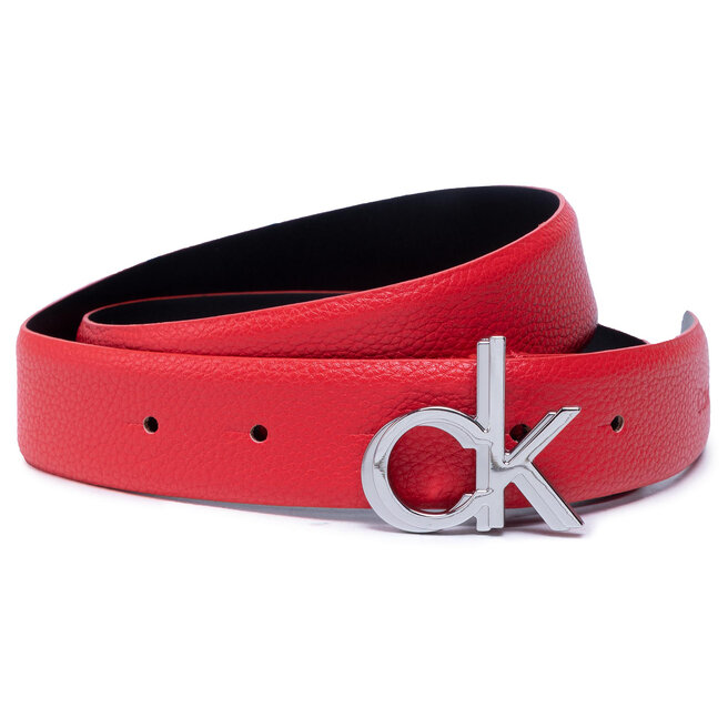 Dámský pásek Calvin Klein Ck Logo Belt 30Mm K60K607944 Červená | eobuv.cz