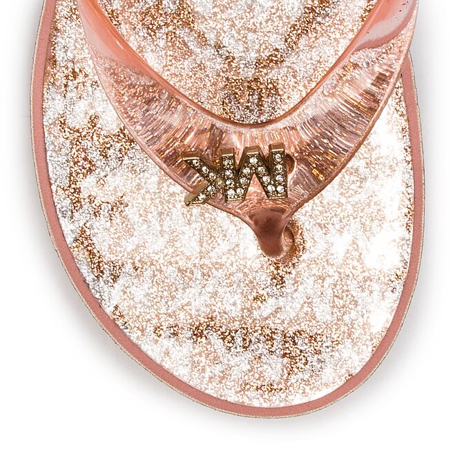 Japonki MICHAEL KORS KIDS Zia-Gage Kiley Rose Gold | eobuwie.com.pl