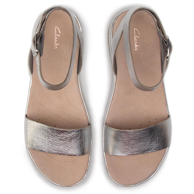 Сандали Clarks Botanic Ivy 26141348 Silver Leather | obuvki.bg
