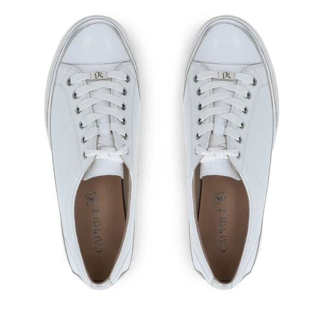 Sneakersy Caprice 9-23654-20 White Naplak 122 | eobuwie.com.pl