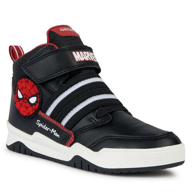 Sneakersy Geox SPIDER-MAN J Perth Boy J367RD 05411 C0048 S Black/Red | eobuv.cz