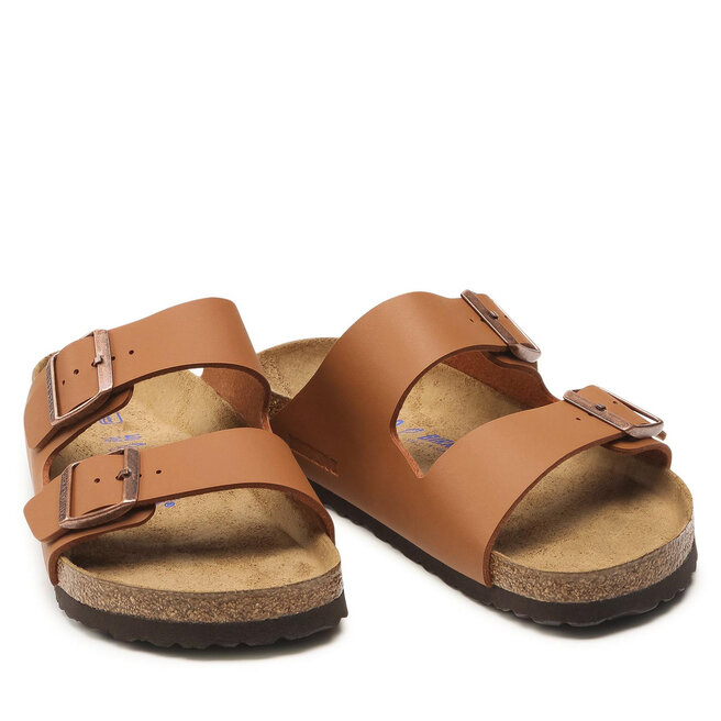 Klapki Birkenstock Arizona Bs 1019067 Brązowy | eobuwie.com.pl