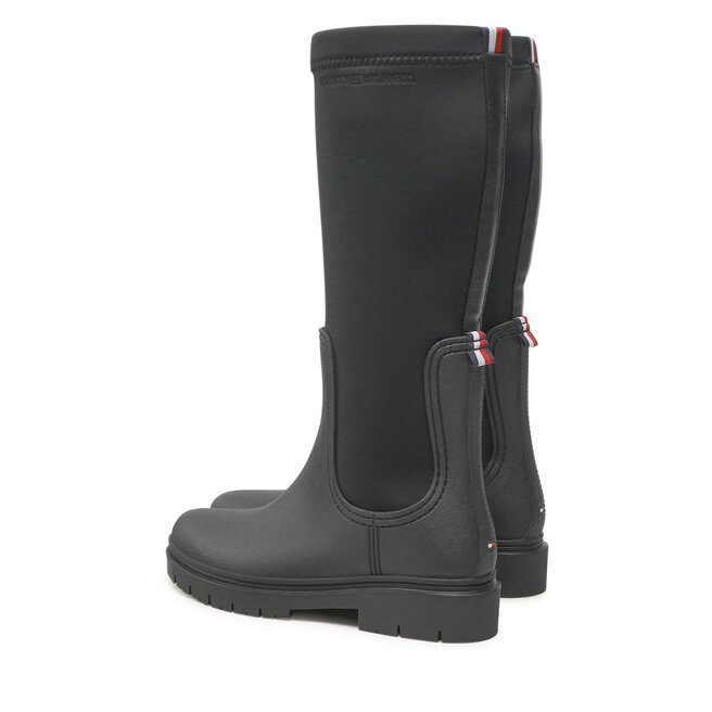 Botas de agua Tommy Hilfiger Rain Boot Long Shaft FW0FW07064 Black BDS ...