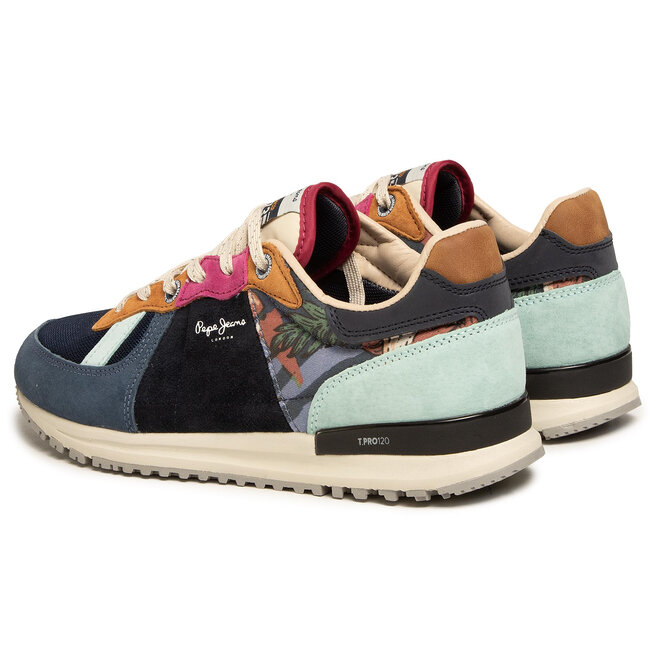 Sneakers Pepe Jeans Tinker Pro Summerland Prin PMS30618 Ocean 588 ...