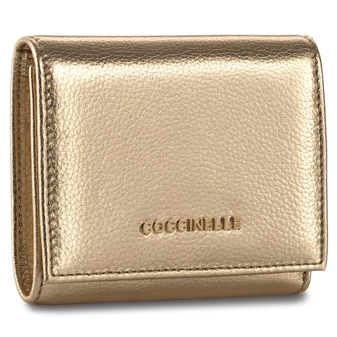 Mały Portfel Damski Coccinelle BW5 Metallic Soft E2 BW5 11 48 01 Złoty ...