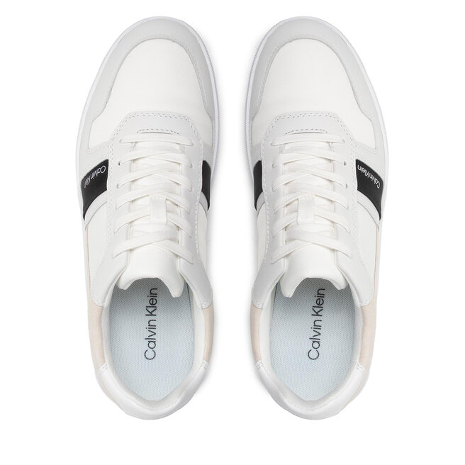 Zapatillas Calvin Klein Low Top Lace Up Mix HM0HM00491 Triple White 01S ...