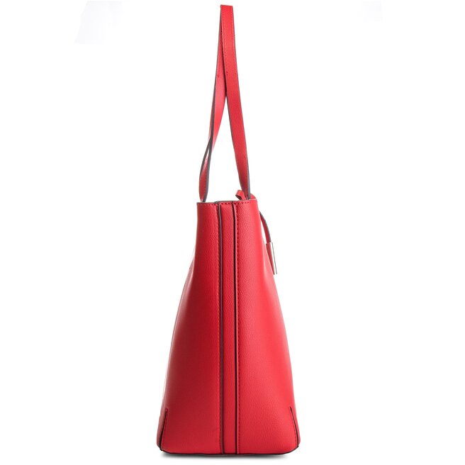 Torebka Calvin Klein Stitch Ew Shopper K60K604844 Czerwony | eobuwie.com.pl