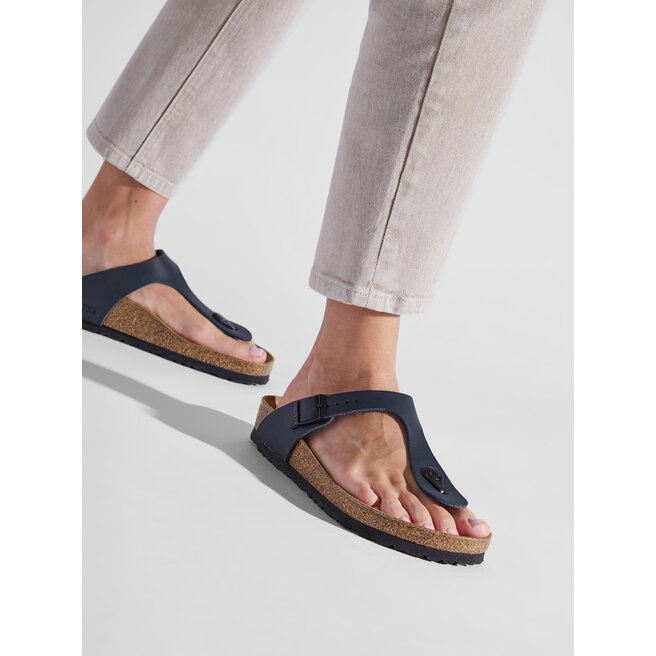 Japonki Birkenstock Gizeh 0143621 Blue | eobuwie.com.pl