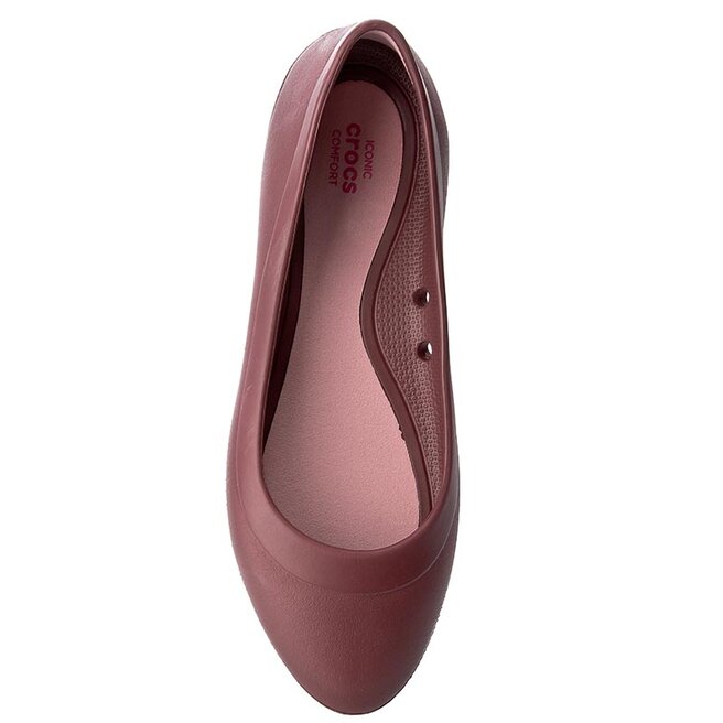 Ballerinas Crocs Lina Flat W 203404 Garnet | eschuhe.de