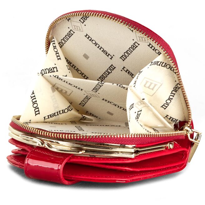 Mały Portfel Damski Monnari PUR0130-005 Czerwony | eobuwie.com.pl