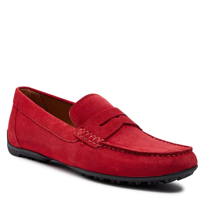Mokasyny Geox U Kosmopolis + Grip U35CFB 00020 C7000 Red | eobuwie.com.pl