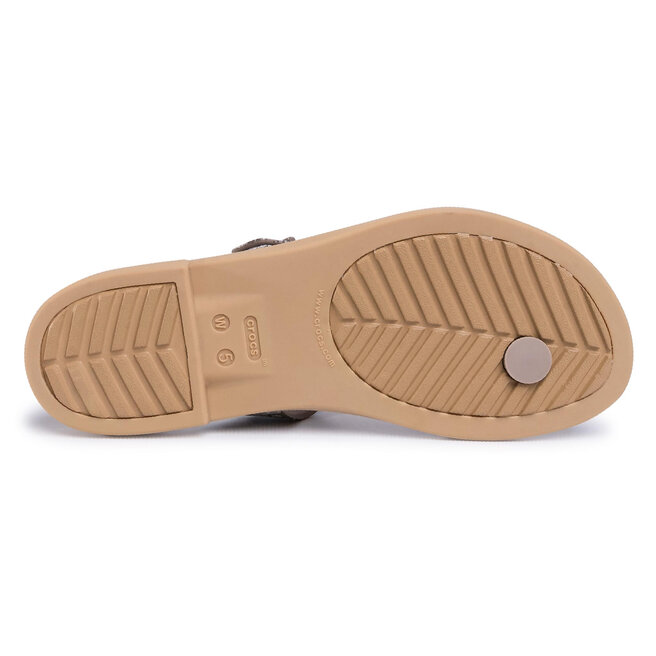 Chancletas Crocs Tulum Toe Poost Sandal W 206108 Mushroom/Stucco ...