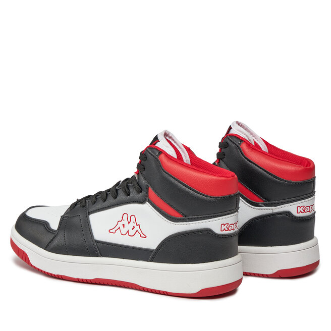 Sneakersy Kappa 361G12W White/Black/Red A00 | eobuwie.com.pl