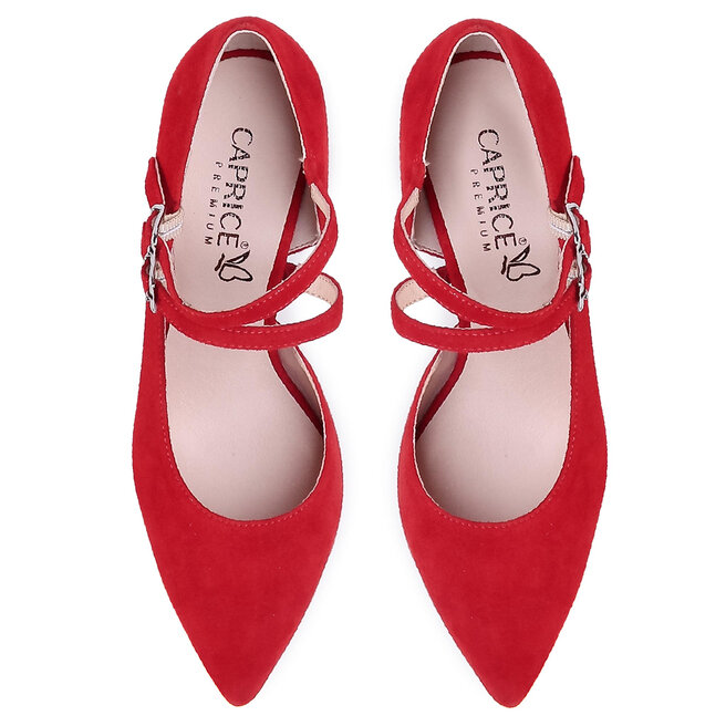 High Heels Caprice 9-24402-24 Red Suede 524 | eschuhe.de