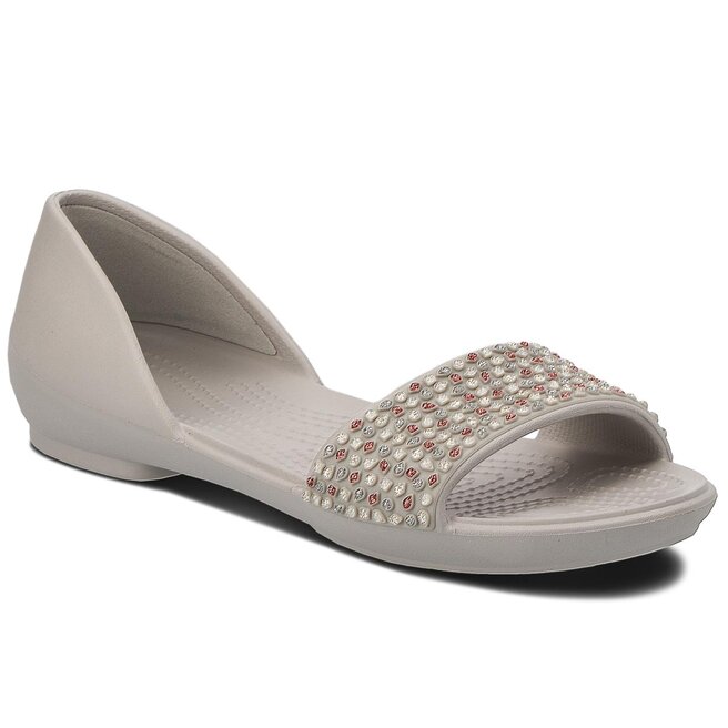 Sandali Crocs Lina Embellished Dorsay 204361 Pearl White/Rose Gold ...