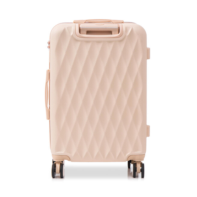 Walizka duża Semi Line T5724-4 Écru | eobuwie.com.pl