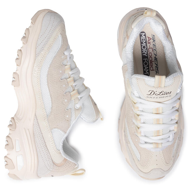 Sneakersy Skechers D'lites Free Energy 13147/OFWT Beżowy | eobuwie.com.pl