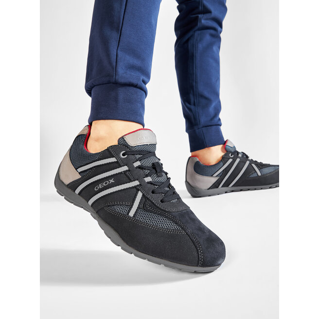 Sneakersy Geox U Ravex C U023FC 0AU14 C4458 Navy/Denim | eobuwie.com.pl