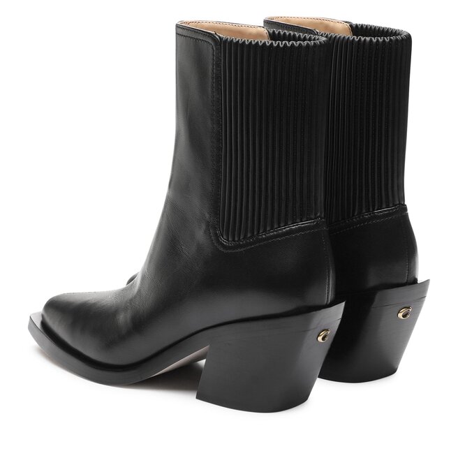 Polokozačky Coach Prestyn Lth Bootie CN136 Černá | eobuv.cz