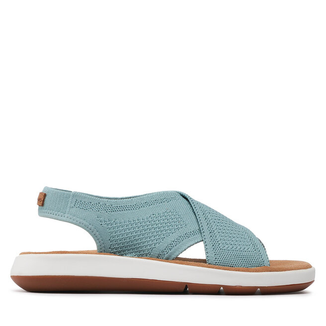 Sandały Clarks Jemsa Dash 261642964 Turquoise Knit | eobuwie.com.pl
