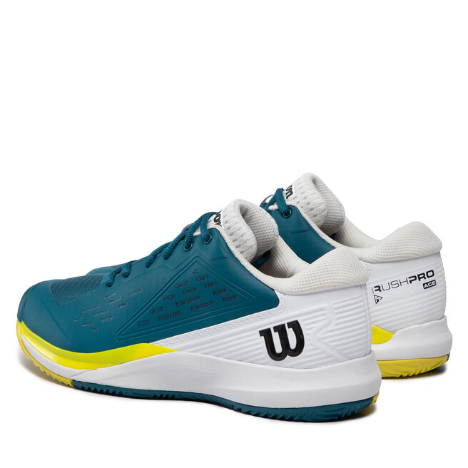 Schuhe Wilson Rush Pro Ace Clay WRS329530 Blue Coral/White/Sulfr Spg ...