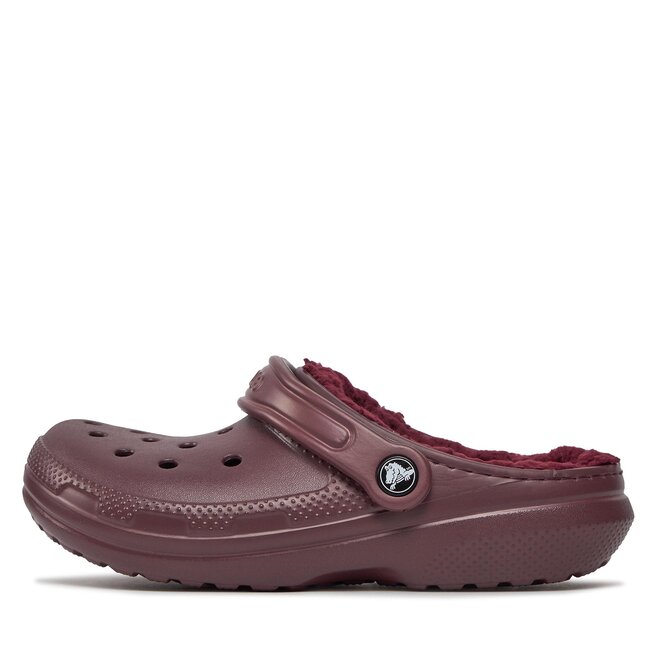 Nazouváky Crocs Crocs Classic Lined Clog 203591 Bordó | eobuv.cz