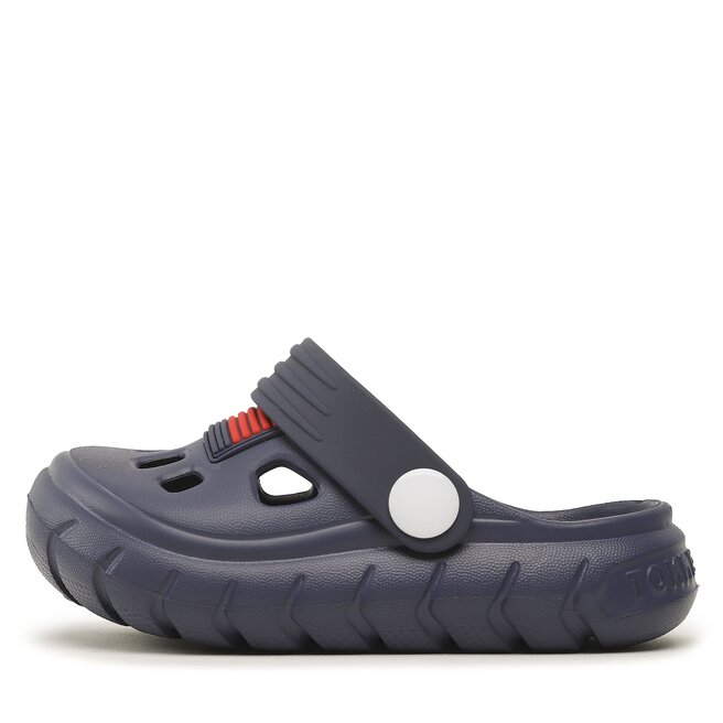 Șlapi Tommy Hilfiger Flag Cofy Sandal T3X2-32915-0083 M Blue 800 | epantofi.ro