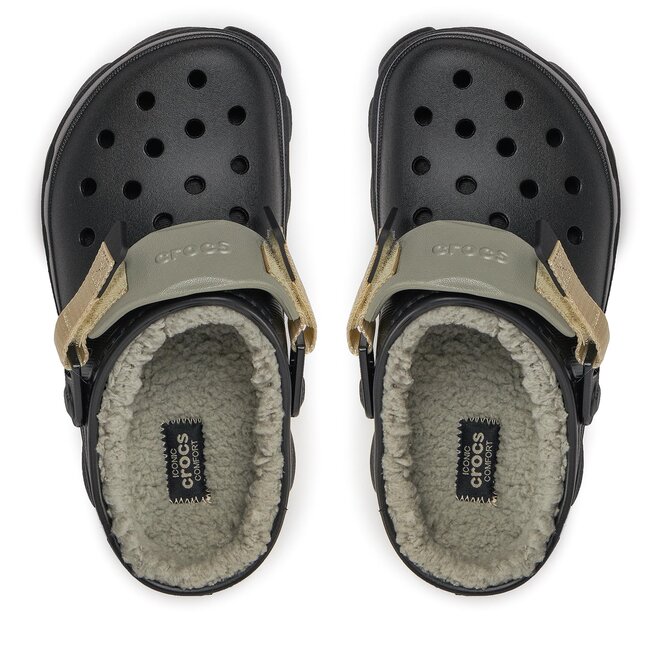 Klapki Crocs Crocs All Terain Lined Clog 207936 Black 001 | eobuwie.com.pl