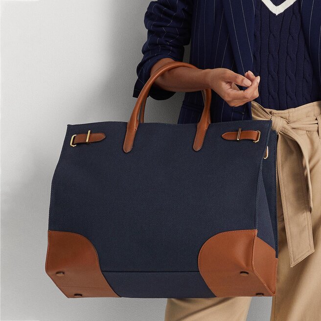 Handtasche Lauren Ralph Lauren Devyn 42 431884990005 Dunkelblau ...