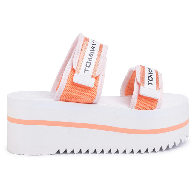 Chanclas Tommy Jeans Chunky Tape Flatform Sandal EN0EN00871 Melon ...