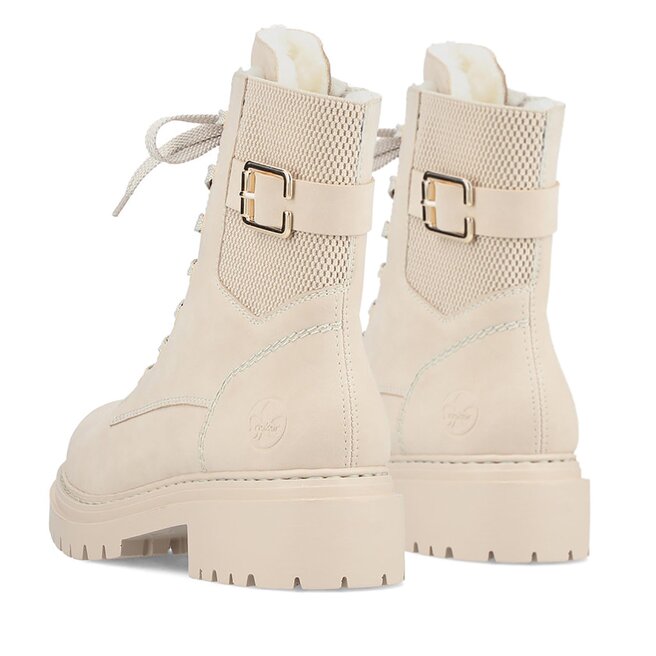 Botki Rieker 72631-62 Beżowy | eobuwie.com.pl