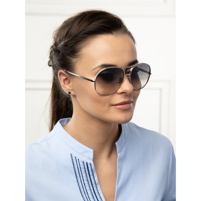 Okulary przeciwsłoneczne Chloé CE127 Srebrny | eobuwie.com.pl