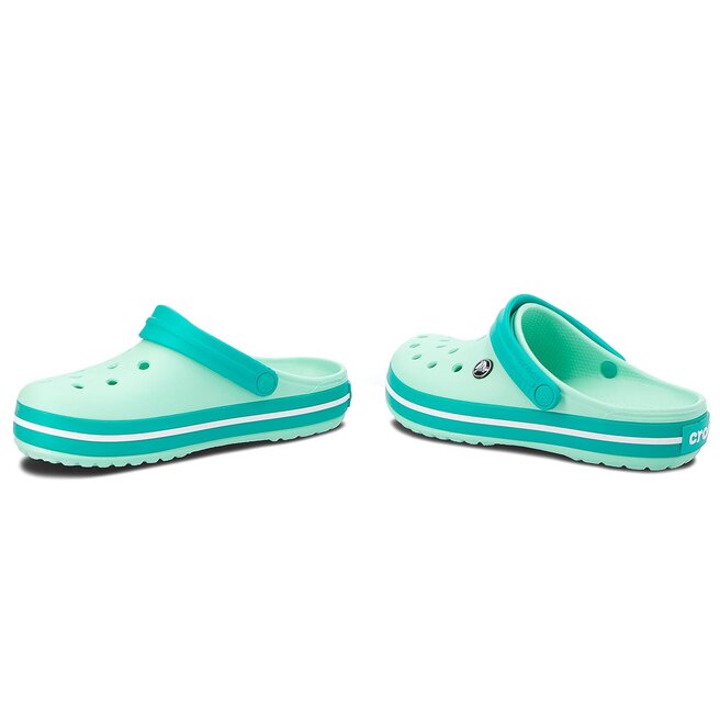 Klapki Crocs Crocband 11016 Zielony | eobuwie.com.pl