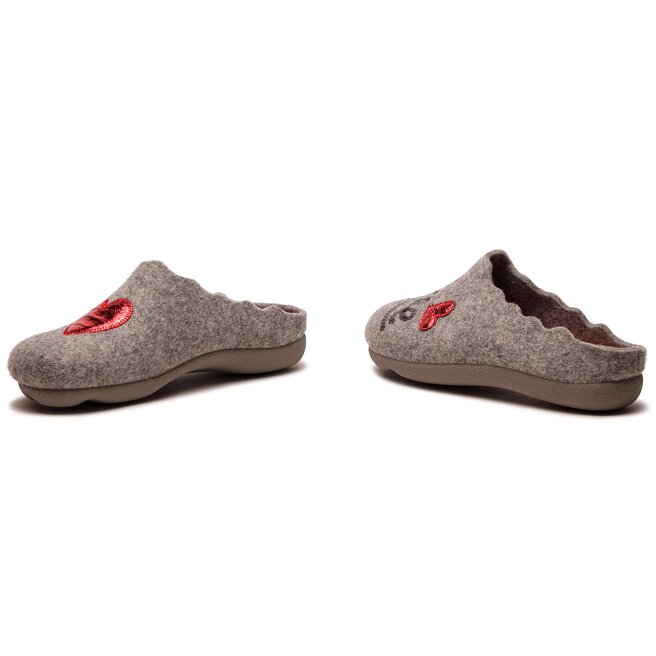 Kapcie Manitu 320569 Grau 9 | eobuwie.com.pl