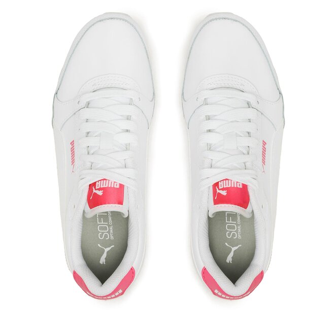 Sneakers Puma St Runner v3 L Jr 384904 04 White/Puma White/Sunset Pink ...